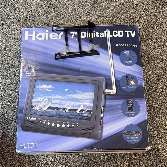 Haier | Portable Audio & Video | Black Portable Lcd Tv Compact Handheld ...
